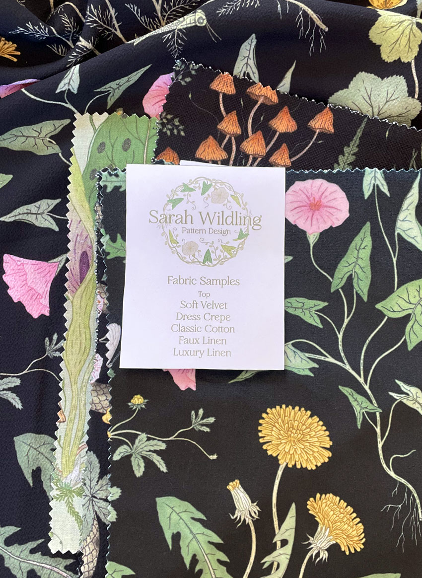 1 Sample Pack of Fabric Swatches | Sarah Wildling